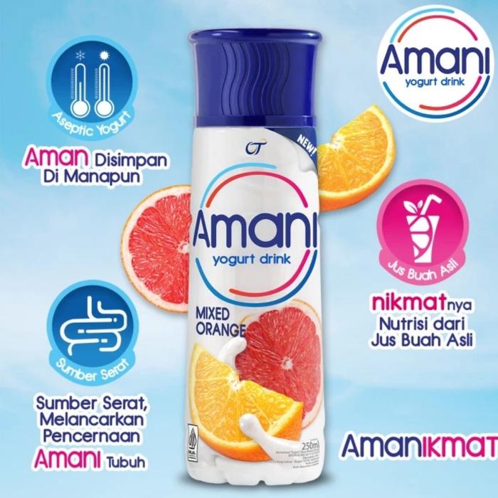 Jual Amani Yogurt Drink Mixed Orange 250 ml - Jakarta Barat - Pusep store | Tokopedia