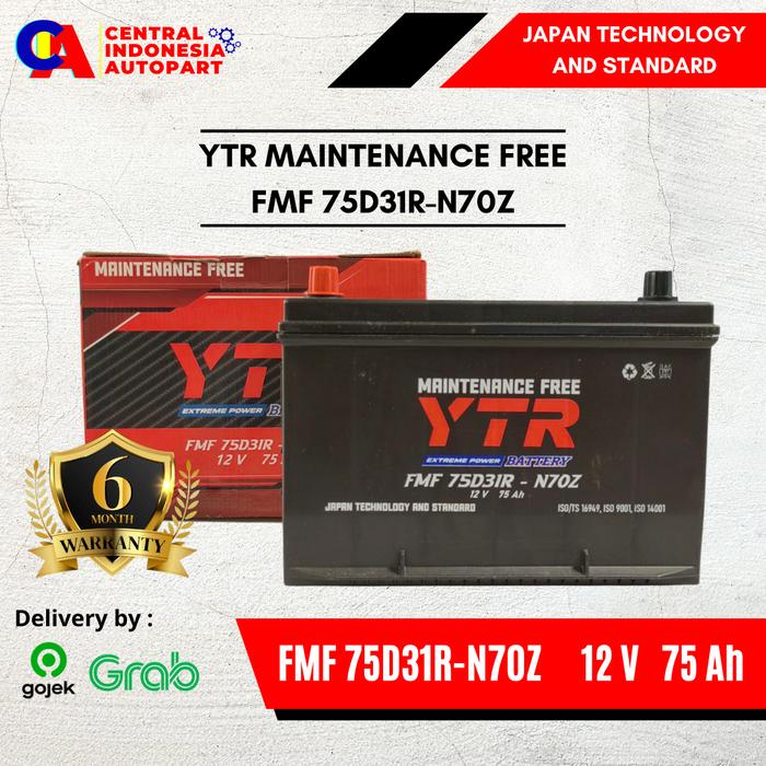Jual Aki Accu Mobil Kering YTR FMF 75D31R-N70Z Elf 95 ps Cruizer Pajero ...