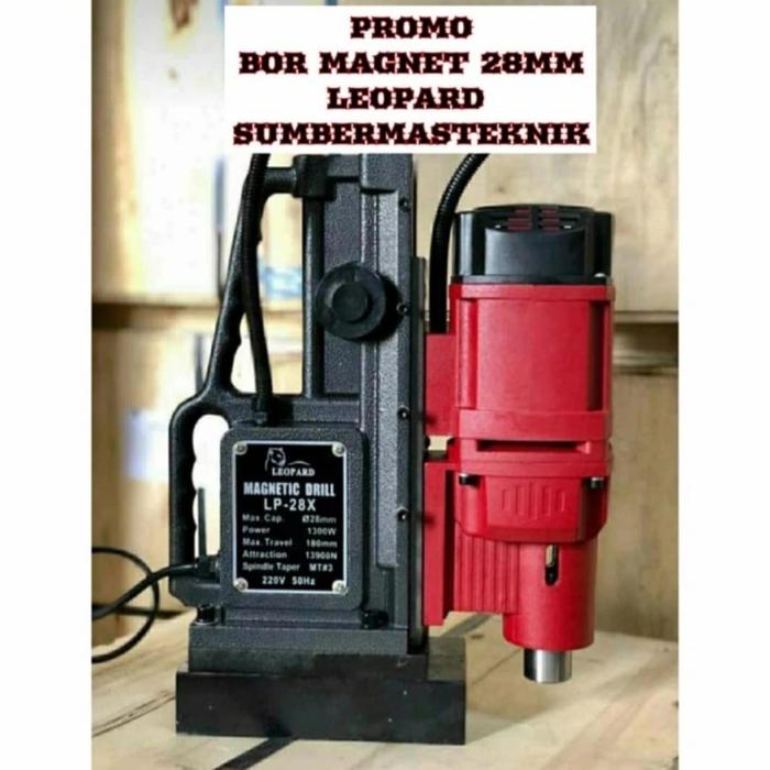 Jual MESIN BOR MAGNET 28MM LEOPARD MESIN MAGNETIC DRILL 28MM LEOPARD ...