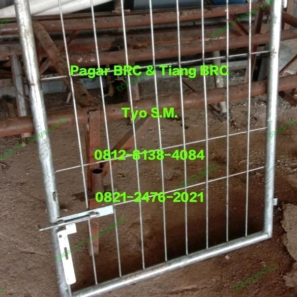 Jual Pintu brc tunggal gratis tiang pagar ukuran T.90 cm x L 80 cm x 5. ...