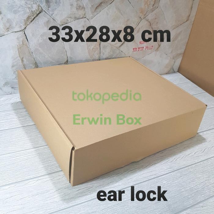 Jual Kardus Box 33x28x8 cm Kotak Karton DieCut earlock - Jakarta Barat - ERWIN BOX | Tokopedia