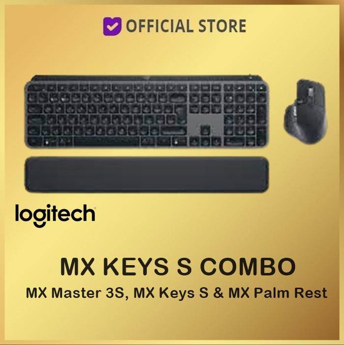 Promo Logitech MX Keys S Combo Silent Wireless Keyboard Bluetooth Cicil ...