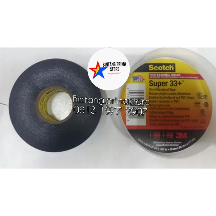 Jual Isolasi atau Electrical Tape Scotch Super 33 Plus merk 3M ...