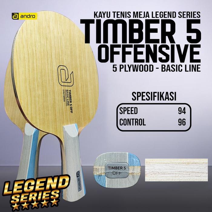 Jual Kayu Bat Tenis Meja Pingpong Andro Timber 5 OFF Basic Line Germany - Jakarta Selatan - Mam ...