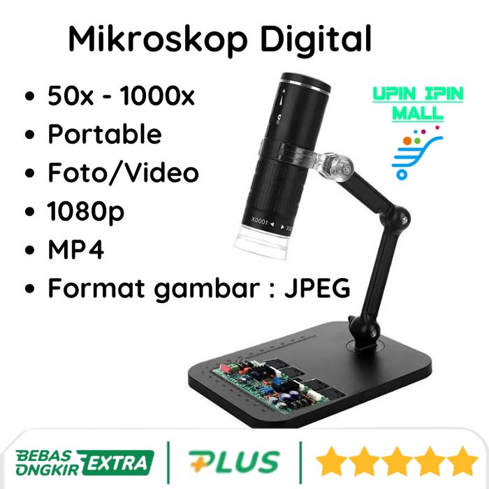 Jual Alat Mikroskop Digital Wi-fi 1000x Digital Microscope 1080p ...