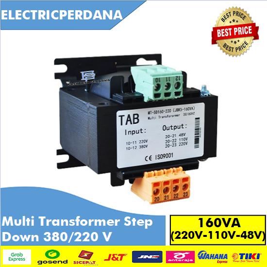 Jual Trafo Step Down 160VA 220V-110V-48V - Multi Transformer Step Down ...