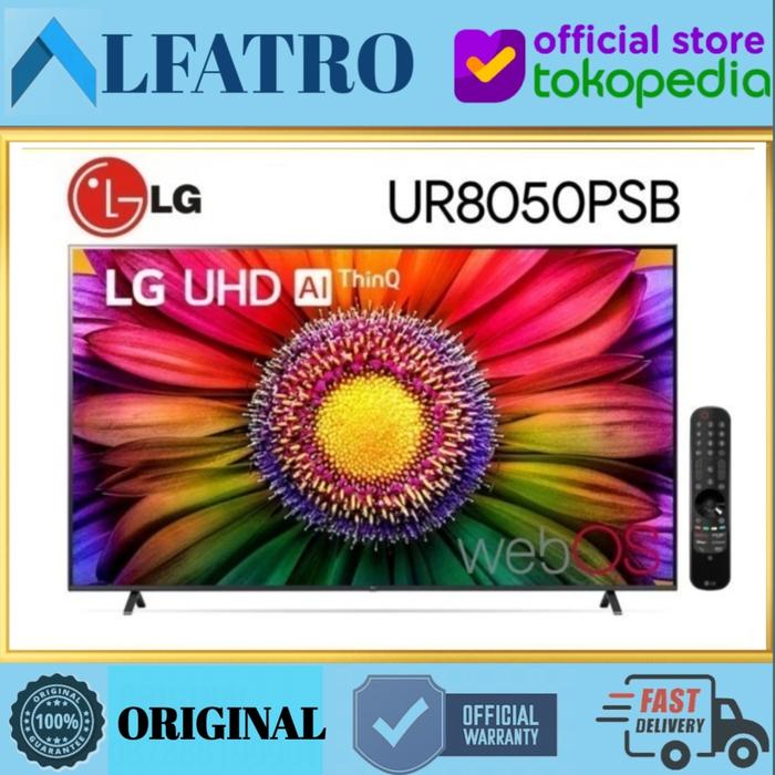 Promo LG TV 50 INCH 50UR8050 UHD 4K SMART TV 50UR8050PSB MAGIC REMOTE 50UR80 Cicil 0% 3x ...