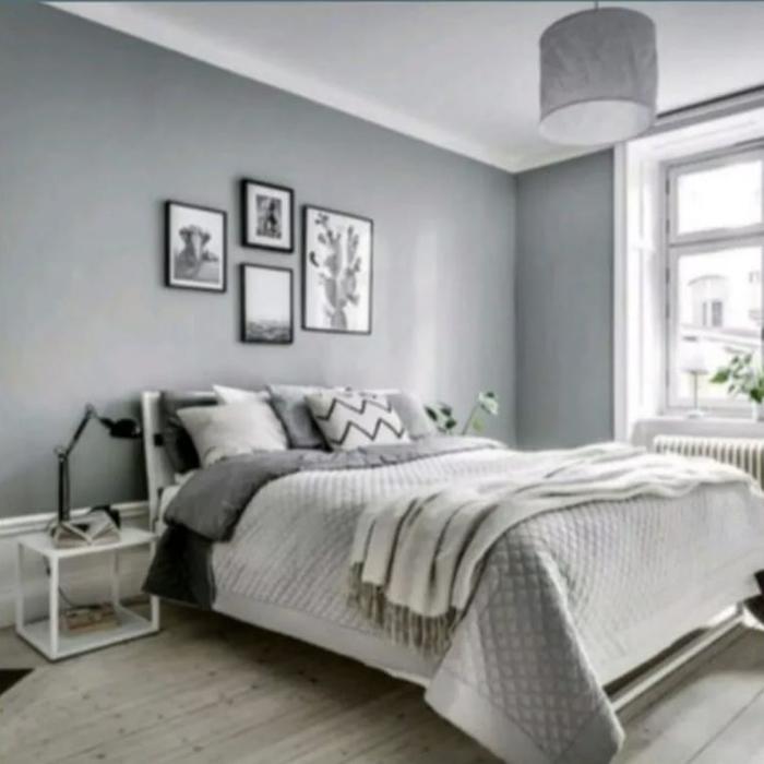 Jual Wallpaper Sticker Dinding Abu Abu Muda Polos Elegan - Jakarta ...