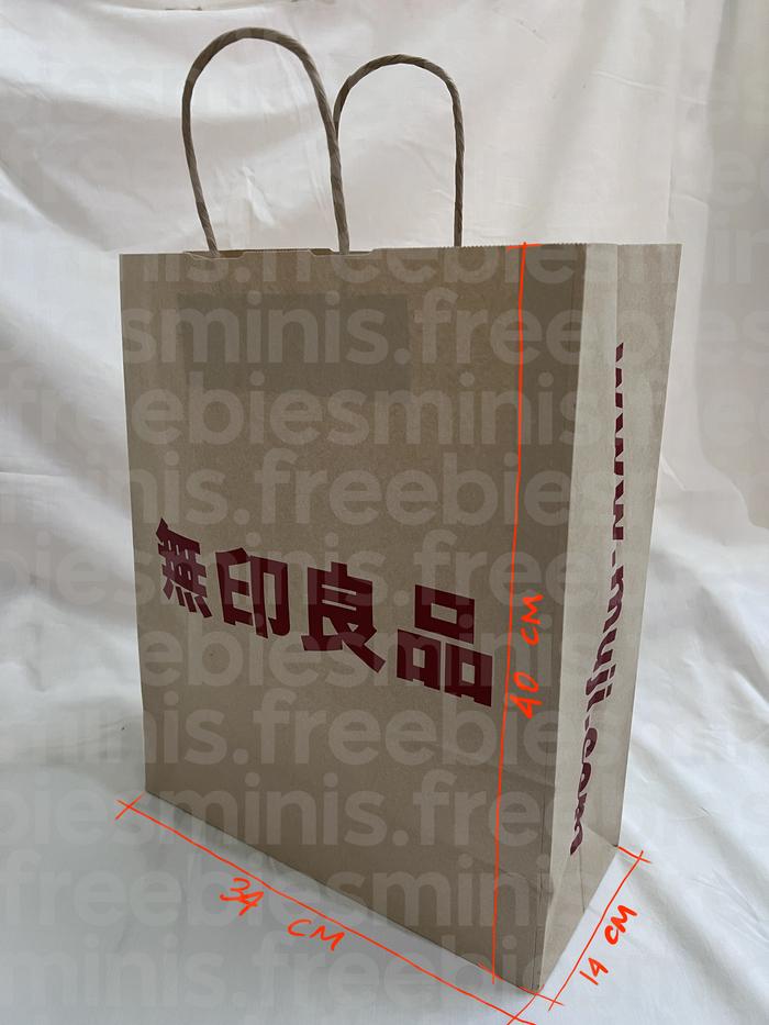 Jual Paper Bag Tas Karton Tas Kertas Muji Original Large - Kota ...