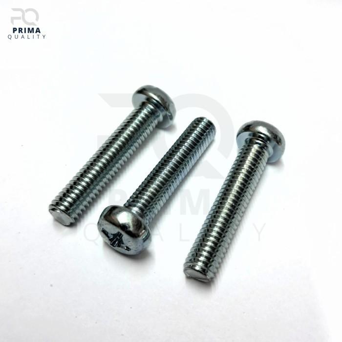 Jual Baut JP 8x15 Putih / Baut JP Pan head M8 x 15 - Jakarta Barat - Primaquality | Tokopedia