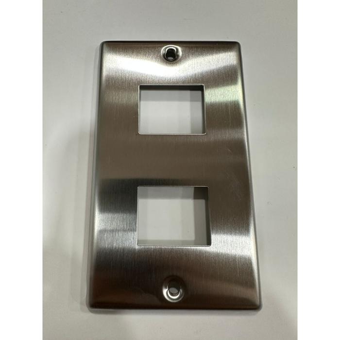 Jual panasonic saklar stopkontak cover stainless - Double+Bracket ...