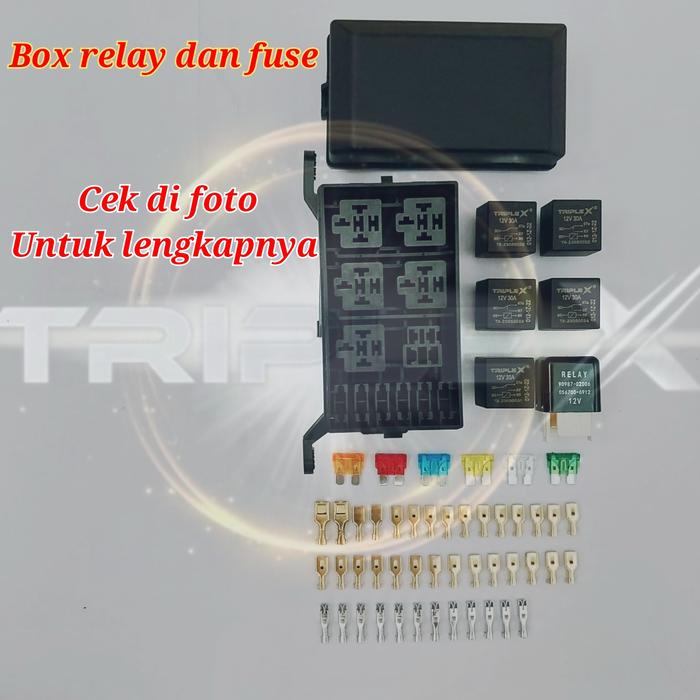 Jual kotak relay set tempat relai box rellay sekring fuse skring rilay ...