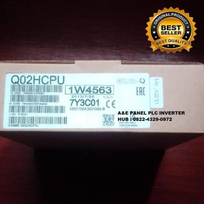 Jual Plc Mitsubishi Melsec Q02Hcpu Q Q02H Cpu Qo2Hcpu Series Original ...