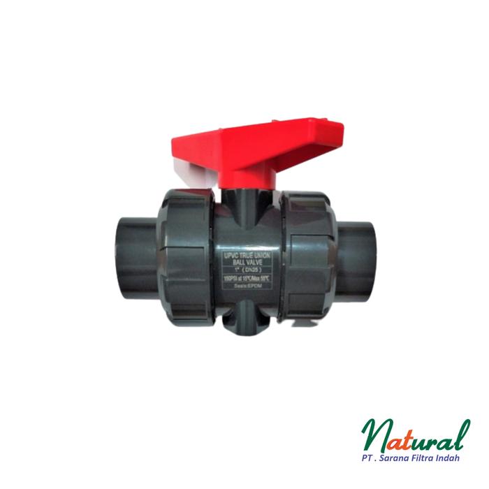 Jual Doble Union Valve 1 inch , DN25 , U-PVC , 10 bar , Best Quality ...