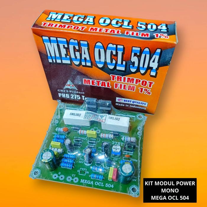 Jual Kit Modul Mono Mega OCL 504 ( CKJ ) Fiber Driver Power Amplifier - Kota Pontianak - ELECTRO ...