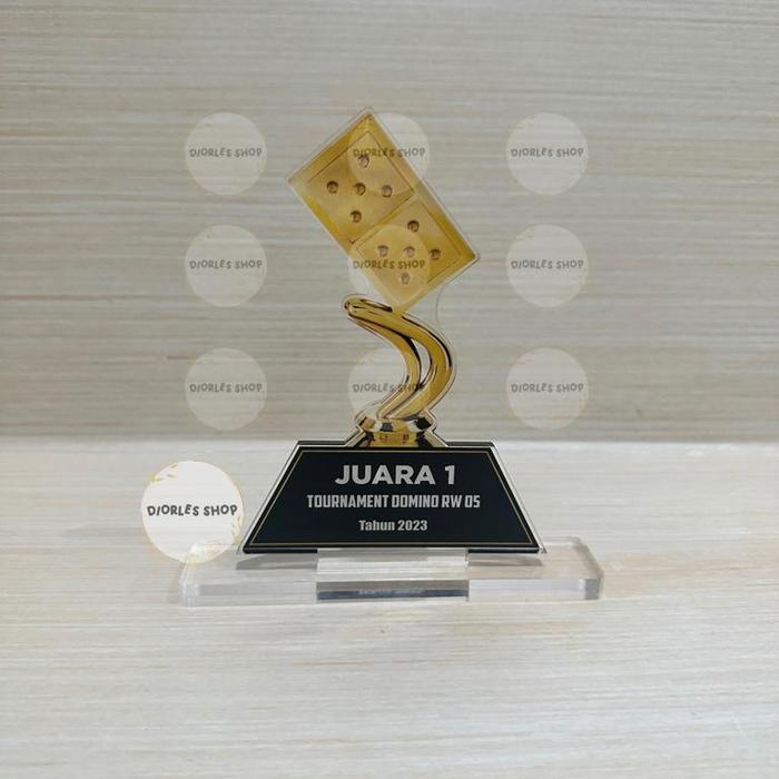 Jual custom plakat akrilik/piagam penghargaan/ plakat perlombaan/piala ...