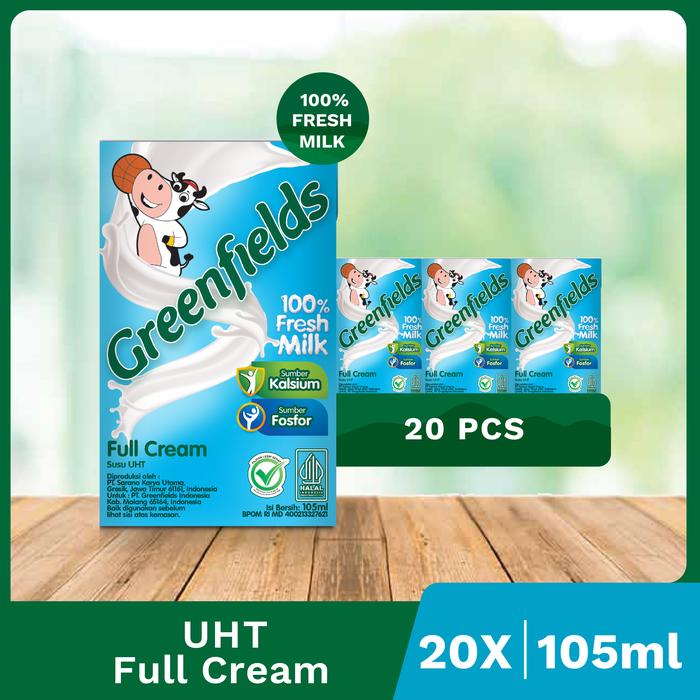 Promo Bundling Susu Greenfields UHT Full Cream 105 mL x 20 pcs - Jakarta Timur - Greenfields ...
