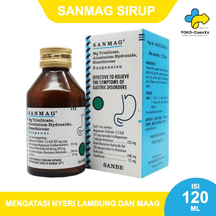 Jual Sanmag Sirup Suspensi 120 ml Untuk Nyeri Lambung dan Maag ...