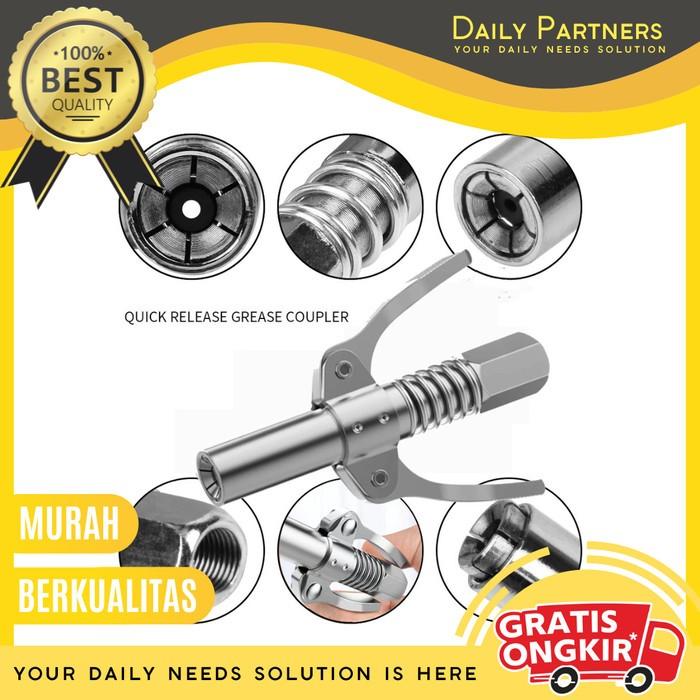 Jual Kepala Pompa Grease Gun Grease Coupler Heavy Duty Kunci Ganda ...