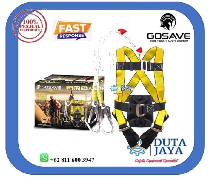 Jual GOSAVE Full Body Harness Pro Absorber Double Lanyard Big Hook Safety B - Jakarta Barat ...
