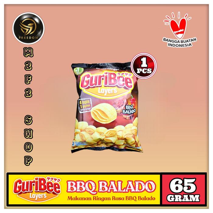 Promo Keripik GuriBee Layers BBQ Balado - 68 gr (Harga Satuan ...