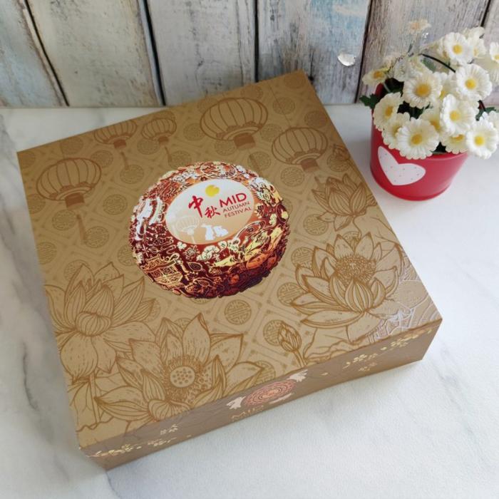 Jual Box Mooncake Dus Kue Bulan Gold Kotak Hampers Mid Autumn Uk 20x20x6 cm - Jakarta Selatan ...