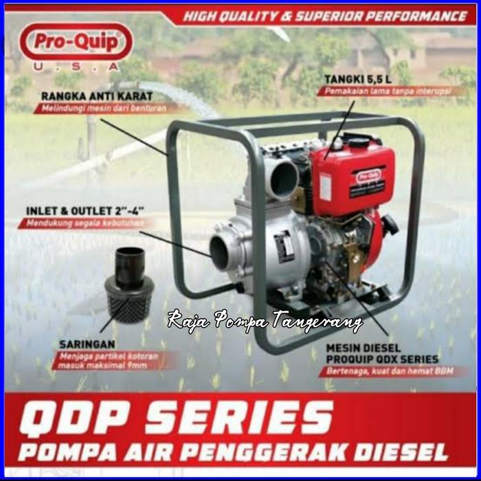 Jual Mesin Pompa Air Alkon PROQUIP QDP 80 Mesin Pompa Air Disel 3 ...