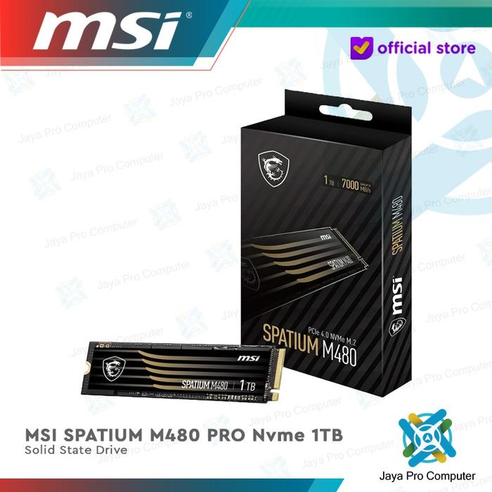 Promo MSI SSD SPATIUM M480 PRO M.2 Pcie Gen4 Nvme 2280 1TB Cicil 0% 3x ...