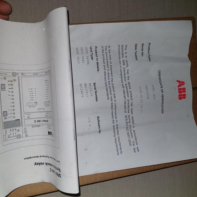 Jual Abb Relay Spau 140 C Abb Relay Synchro Check Relay - Jakarta Barat ...