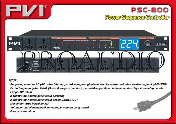 Jual Power Sequence PVI PSC 800 PSC-800 PSC800 Power Squencer PVI Original - Kota Medan ...