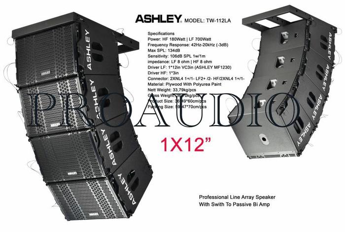 Jual Speaker Line Array ASHLEY TW 112 LA TW112LA TW 112LA ORIGINAL 1 X ...