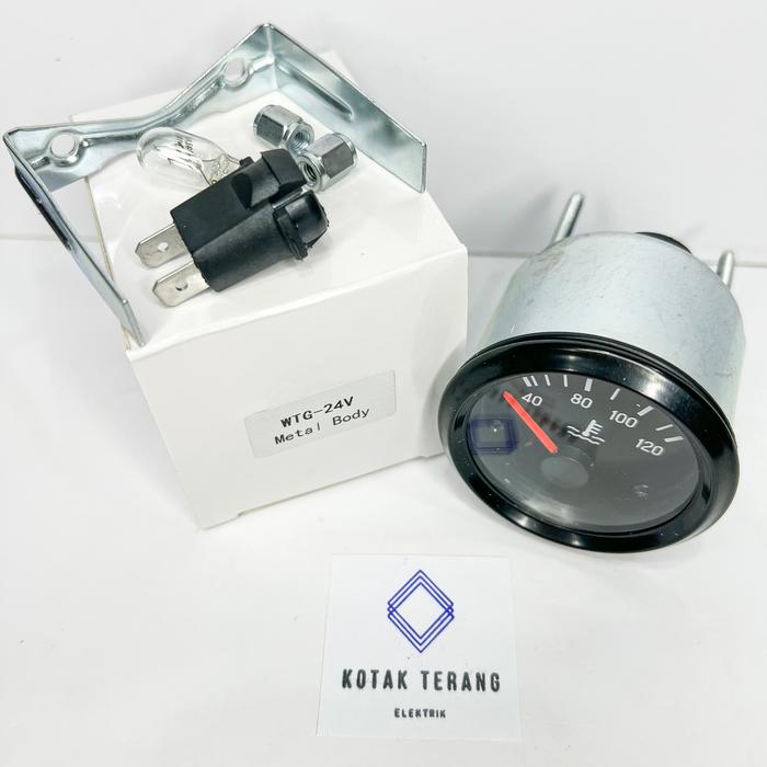 Jual Water Temperature Gauge 24V VDO WTG24V Gauge Meter Suhu Air BODY ...