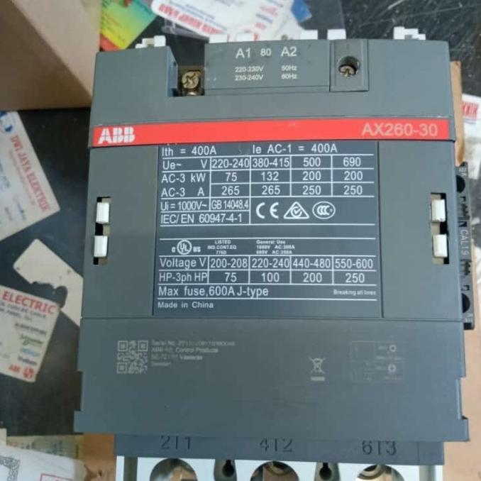 Jual Kontaktor Abb Ax 260-30 220Vol 3P - Jakarta Barat - Mitra ...