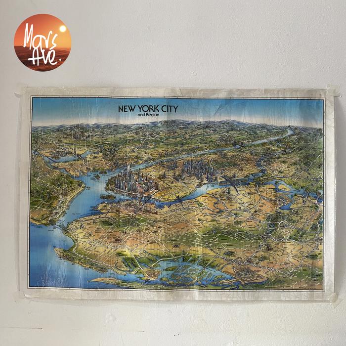 Jual 1990 New York City Map / Manhattan - Kota Batam - Mars Avenue ...