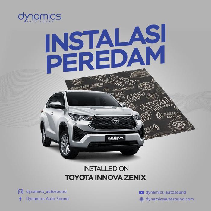 Jual PAKET PEREDAM FULL TOYOTA INNOVA ZENIX GROUND ZERO SILVER 1,7MM ...