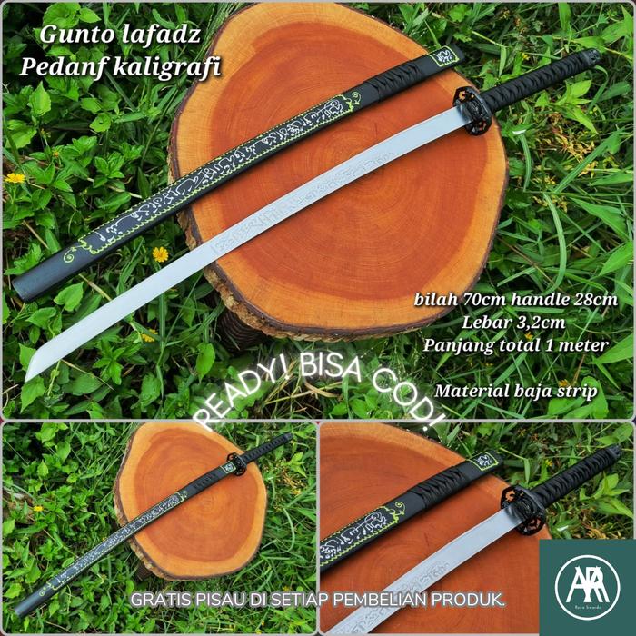 Jual Katana Samurai Lafadz Kaligrafi Pajangan Hiasan Rumah (Gratis ...