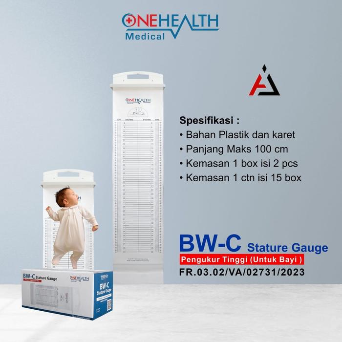 Jual Pengukur Tinggi Panjang Bayi Onehealth / Infant Ruler / Alat Ukur ...