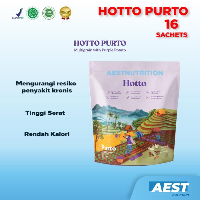 Jual Hotto Purto Multigrain with Purple Potato Ubi Ungu 1 Pouch 16 ...