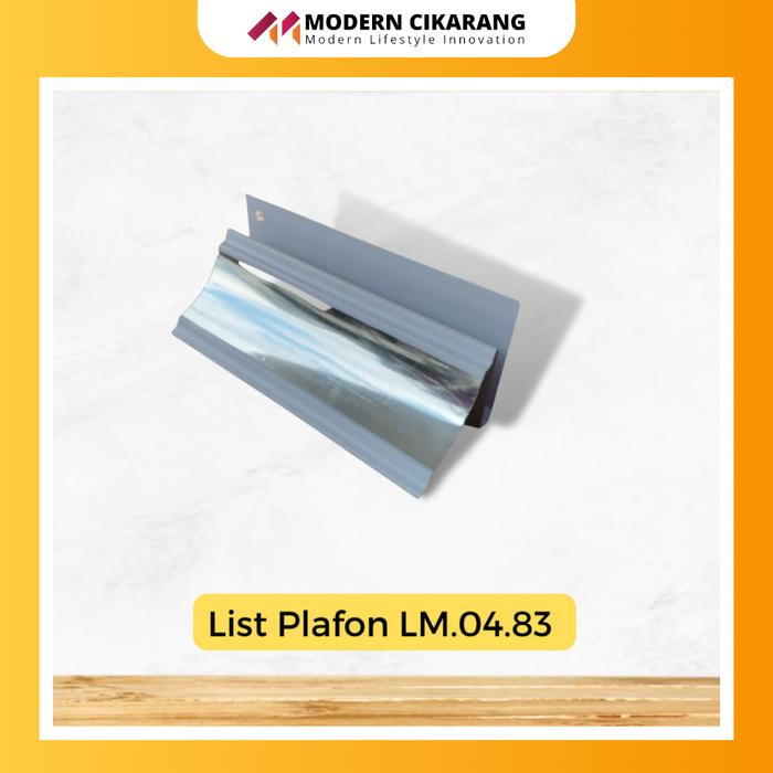 Jual List Plafon PVC Tipe LM.04-83 / List Pinggir Segitiga Silver Glossy - Kab. Bekasi - MODERN ...