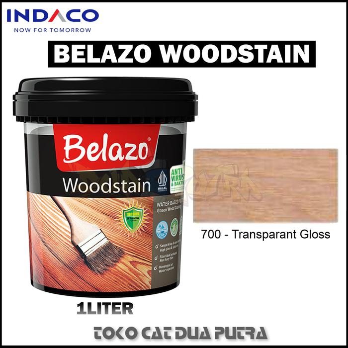 Jual Politur Air Belazo Woodstain 1 Liter Water Based - 700 Trans Glos ...