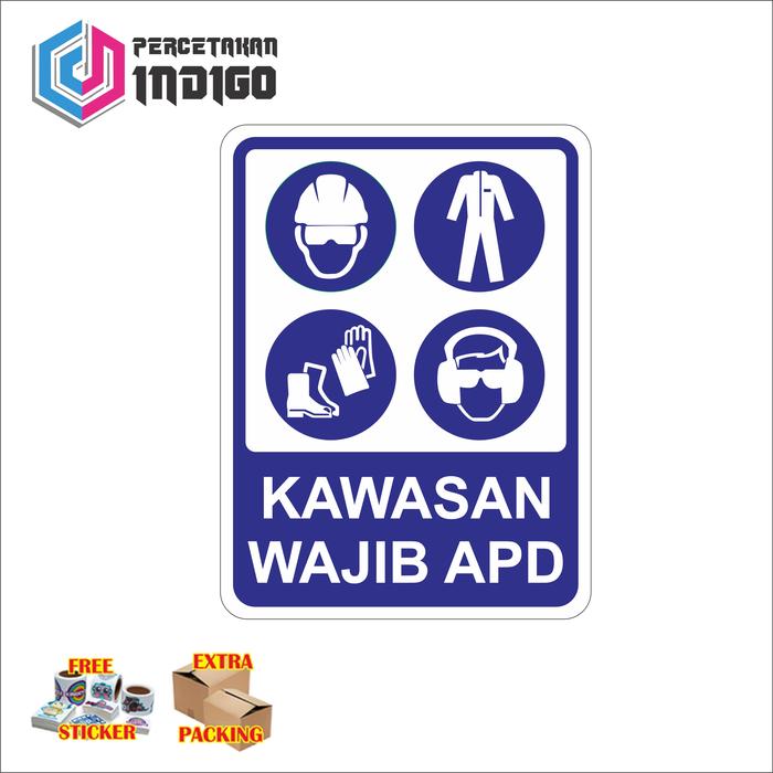 Jual plat aluminium rambu rambu kawasan wajib APD - Kab. Bekasi ... Jual plat aluminium rambu rambu kawasan wajib APD - Kab. Bekasi ...