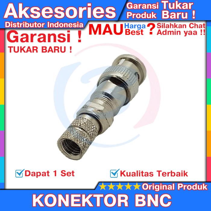 Jual Konektor Bnc Drat Untuk CCTV Dapat 1 Set Original - Jakarta Barat - BASIC CCTV | Tokopedia
