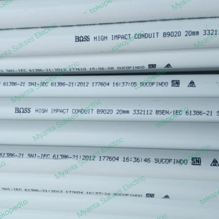 Jual Pipa Conduit BOSS 20mm / Pipa Boss 20 mm PVC Listrik - Jakarta ...