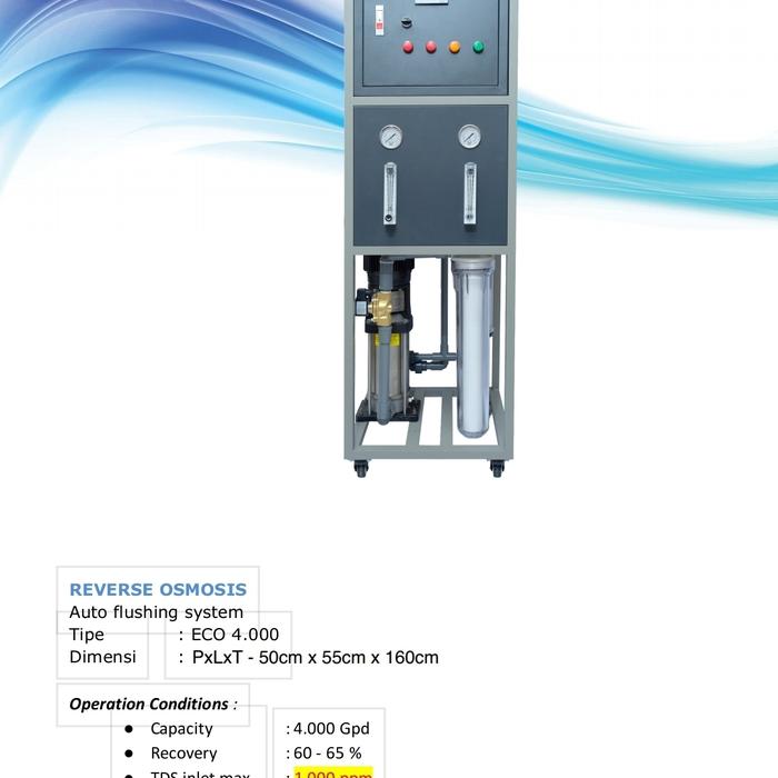 Jual Mesin RO 4000 GPD Automatic / Ro 4000gpd auto - Jakarta Barat ...