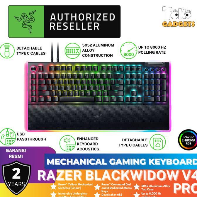 Jual Razer Blackwidow V4 Pro - Yellow Switch - Mechanical Gaming ...