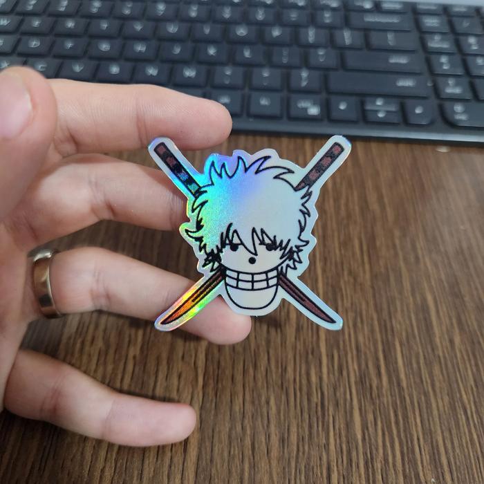 Jual Sticker Hologram Anime - PSH1796 - One Piece - Logo - Jakarta ...