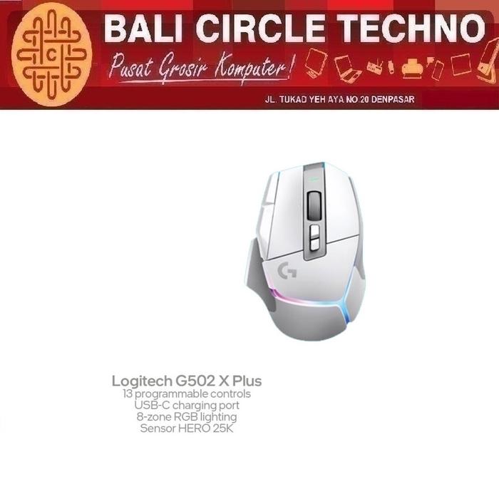 Jual Mouse Gaming Logitech G502 X PLUS White - Kota Denpasar - Bali ...