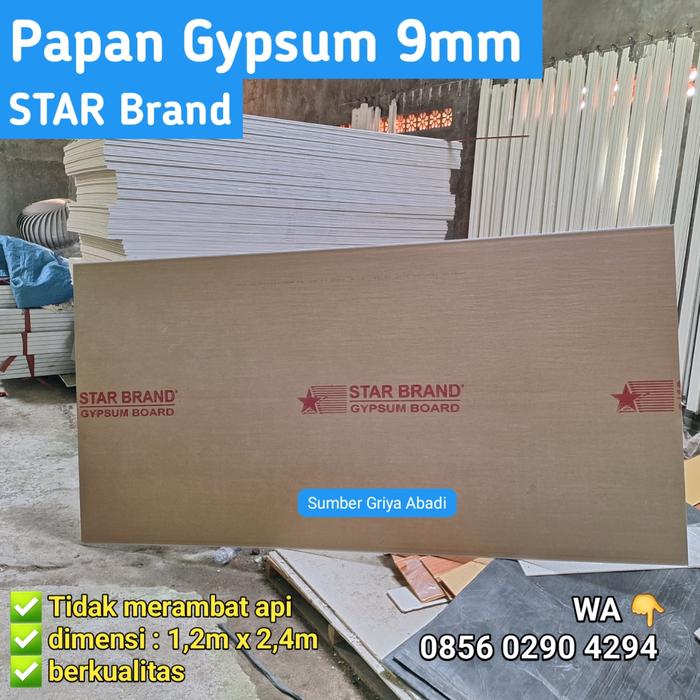 Jual papan gypsum / board gypsum Star brand - Kab. Boyolali - Sumber ...