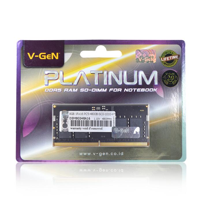 Promo RAM DDR5 Sodimm V-GeN Platinum 8GB PC38400/4800Mhz Memory Laptop ...