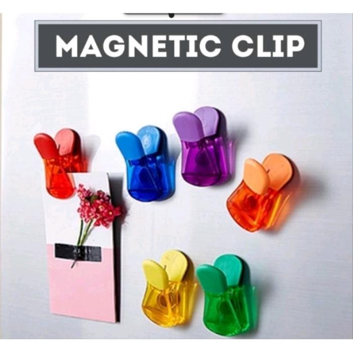 Promo Klip Magnet Kulkas Penjepit Kertas Snack Magnetic Clip Jepitan ...
